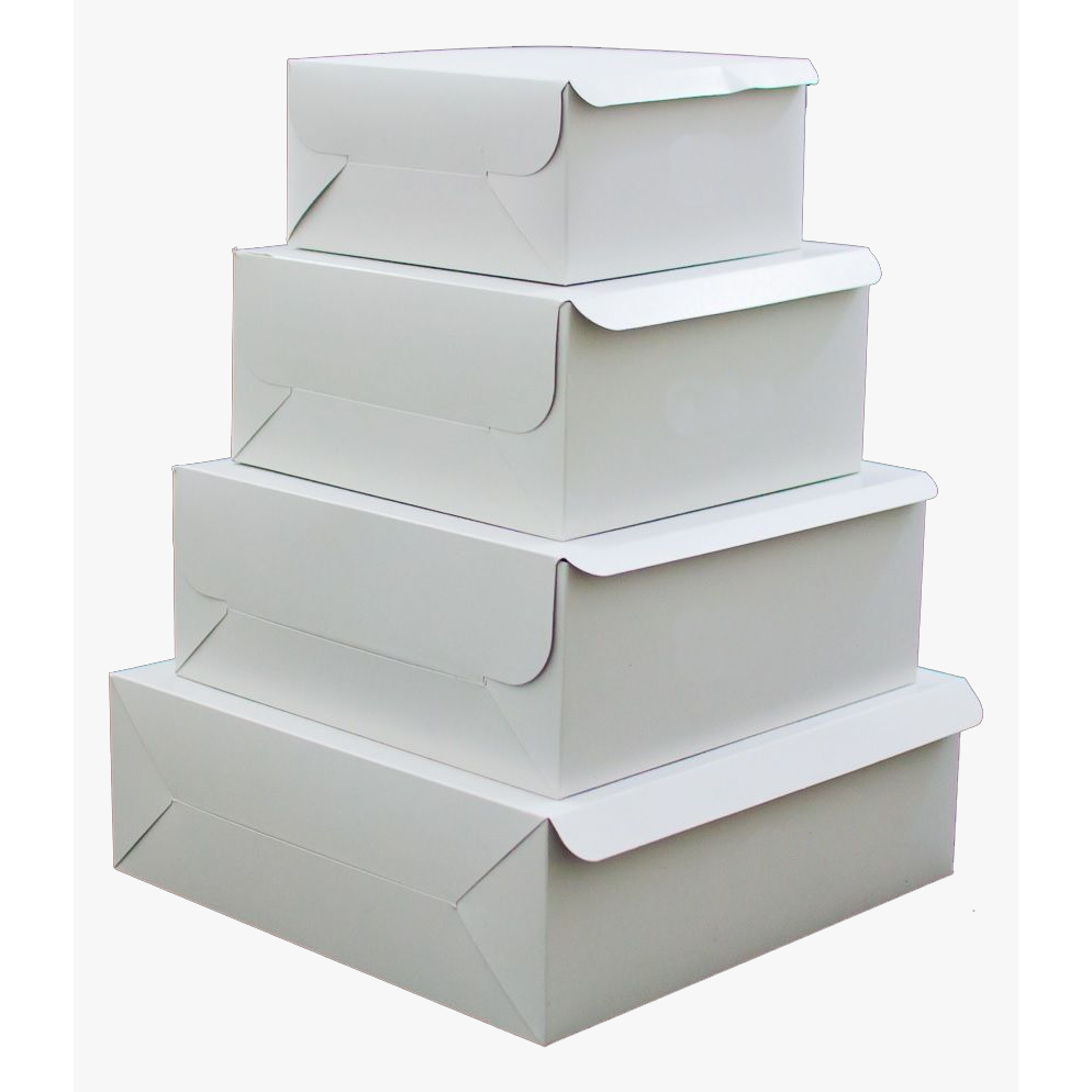 White Cake Box (All Sizes) – Perfection Products